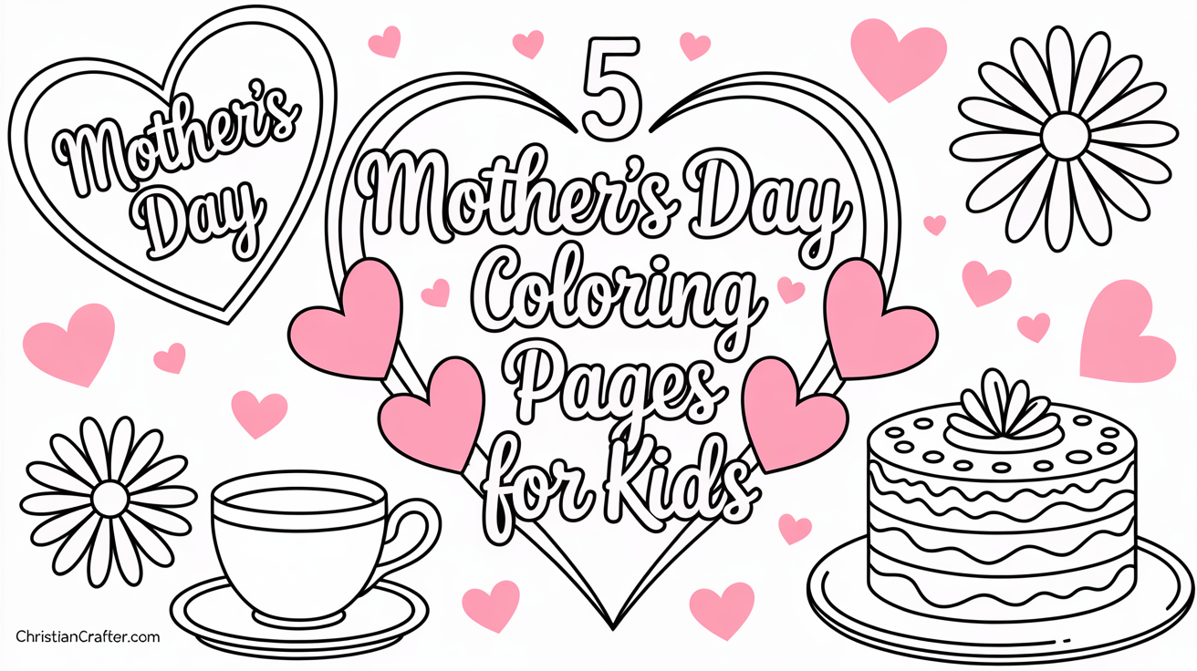 5 Mother's Day Coloring Pages for Kids - Christian Crafters